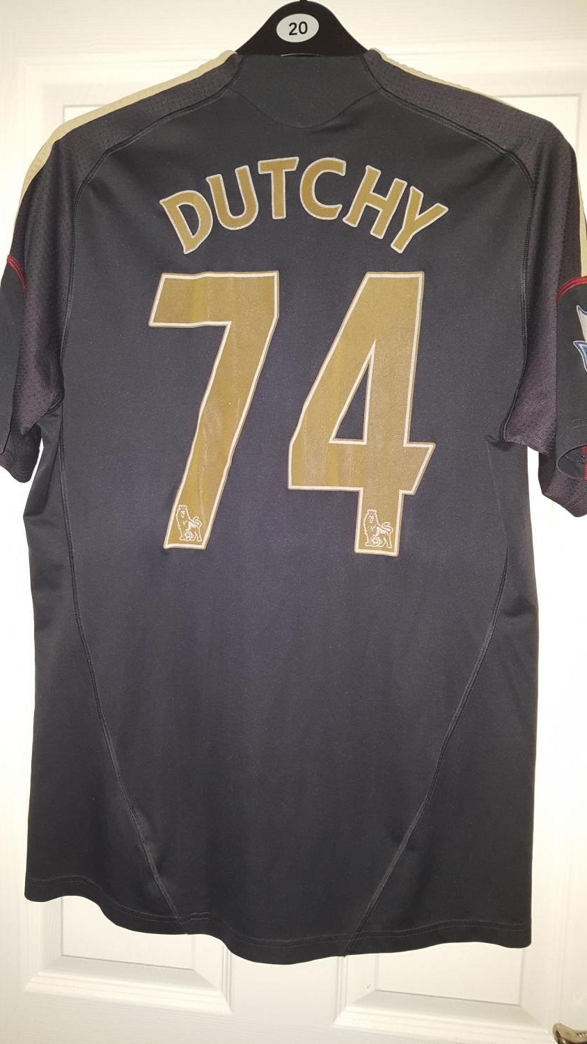 Liverpool Away football shirt 2009 - 2010. Sponsored by Carlsberg