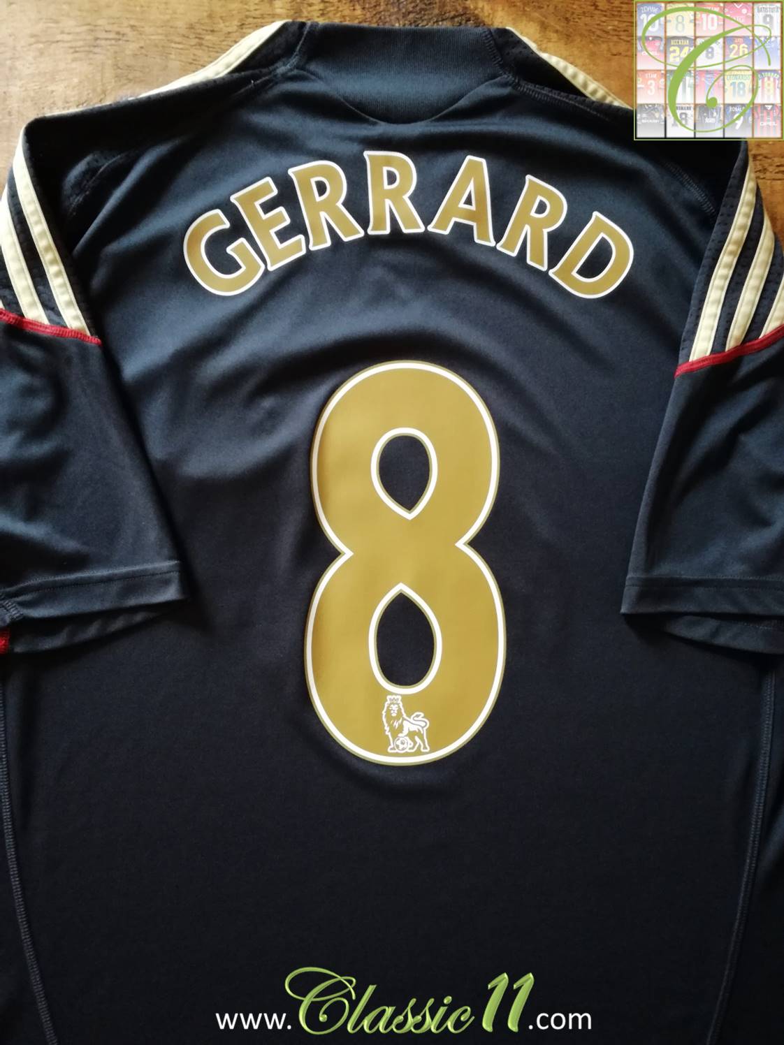 Liverpool Away football shirt 2009 - 2010. Sponsored by Carlsberg