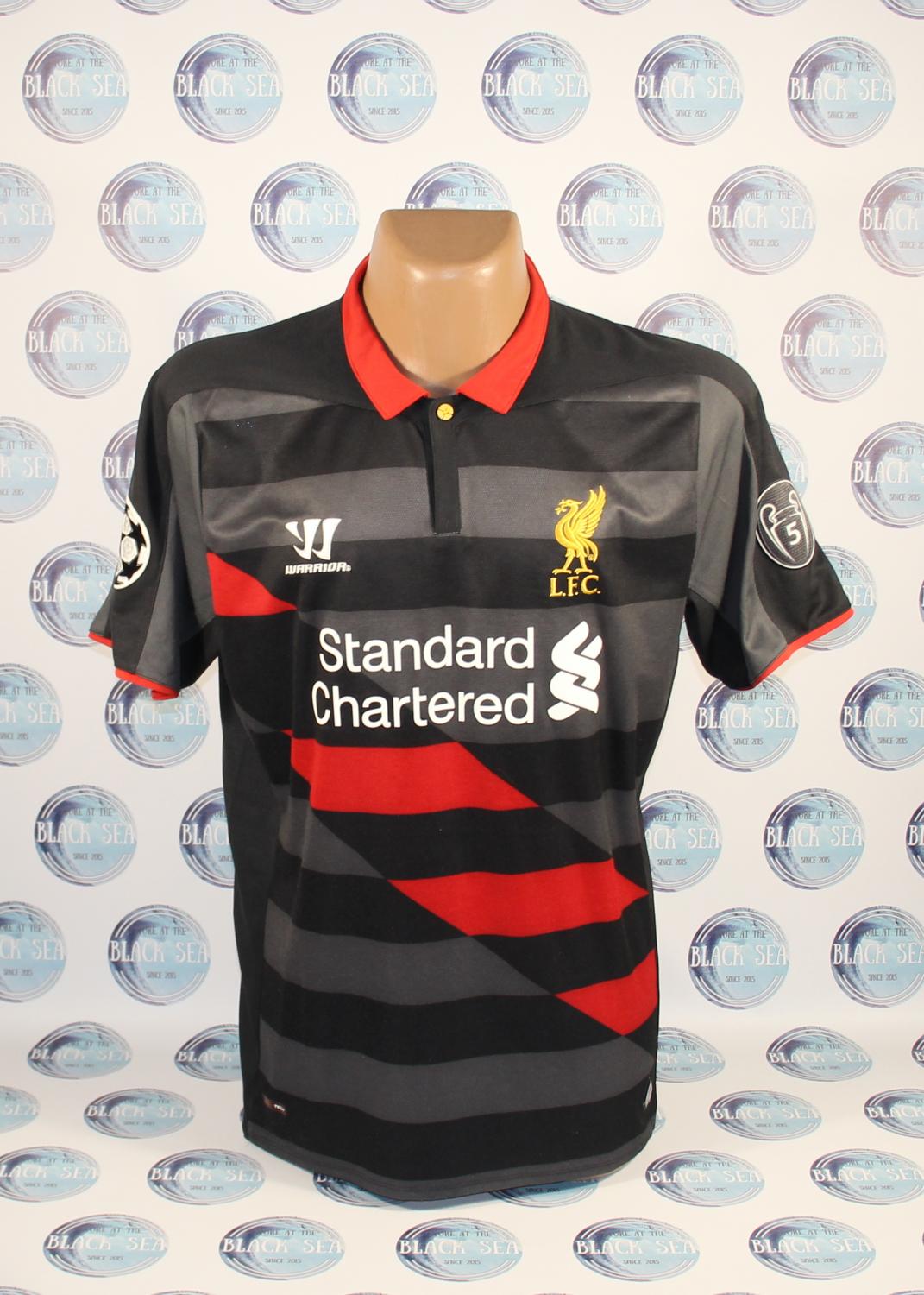 Liverpool Third football shirt 2014 - 2015. Sponsored by Standard Chartered