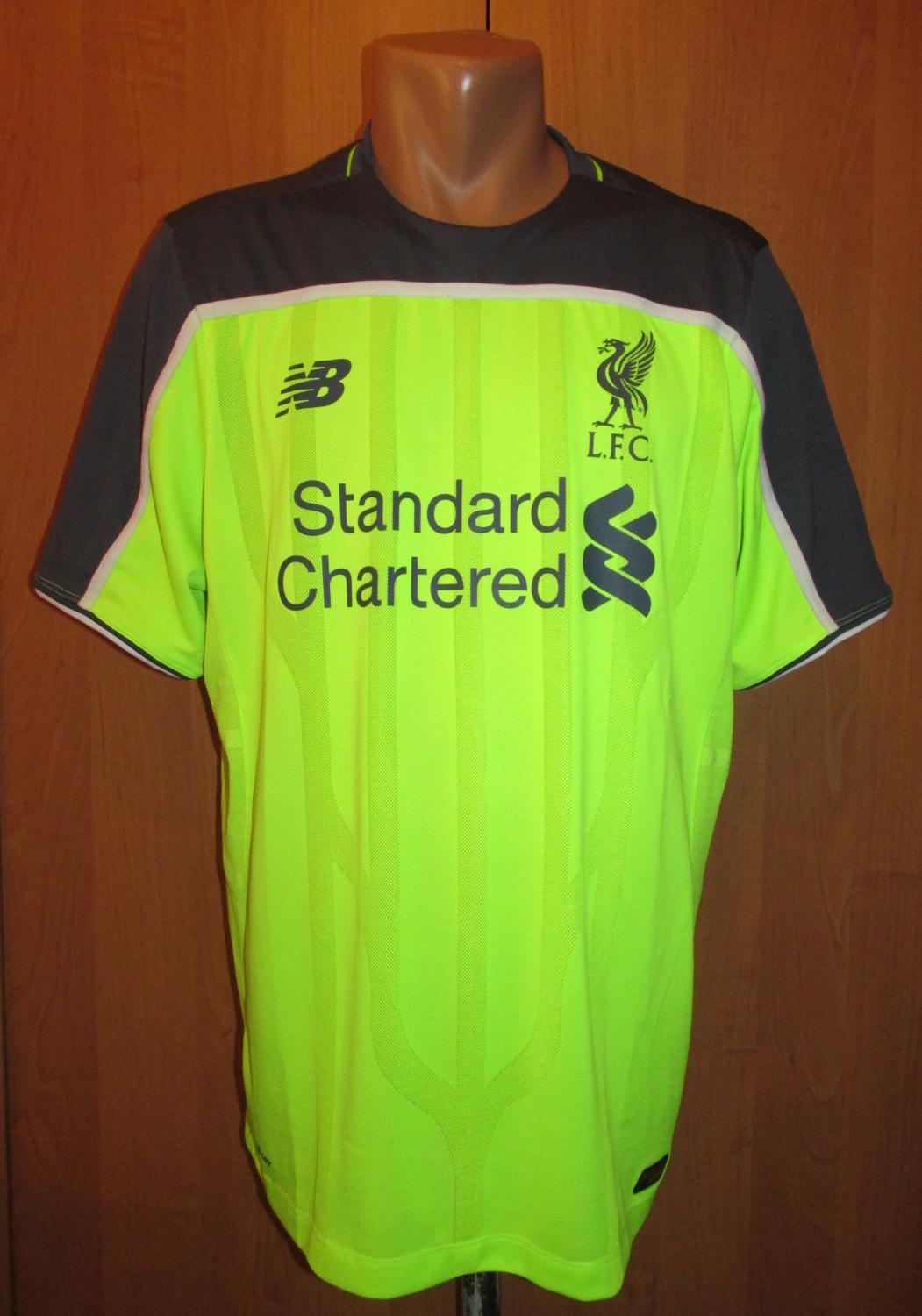 Liverpool Third football shirt 2016 - 2017. Sponsored by Standard Chartered