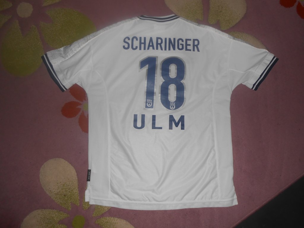 SSV Ulm 1846 Home football shirt 1999 - 2001. Sponsored by Gardena