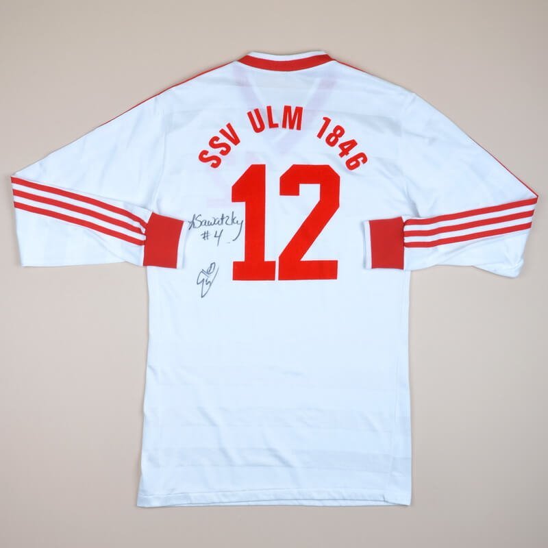 SSV Ulm 1846 Home football shirt 1985 - 1987. Sponsored by Späth