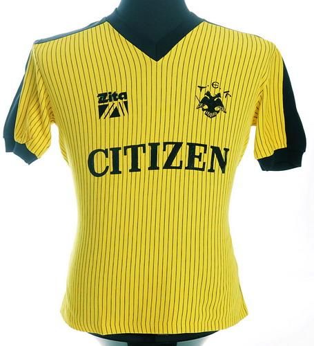 AEK Athens Home football shirt 1982 - 1983