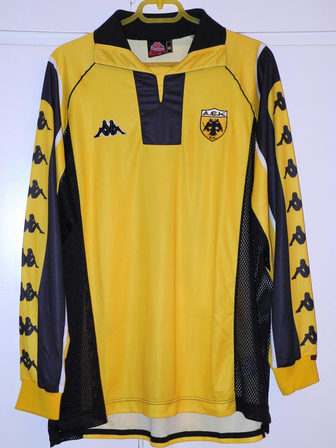 AEK Athens φανέλα Κύπελλο φανέλα ποδόσφαιρου 1999 - 2000.