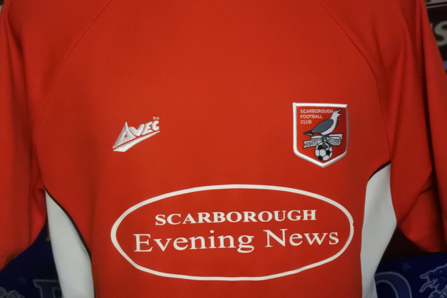 Scarborough Football Club Home football shirt 2002 - 2003. Sponsored by ...
