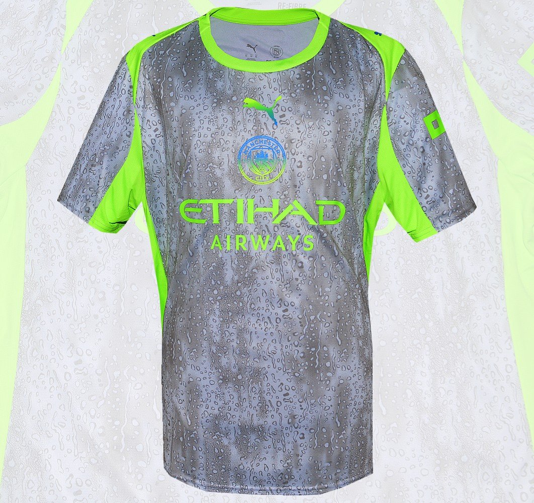 New Season Manchester City Third football shirt 2025 - 2026. Sponsored ...