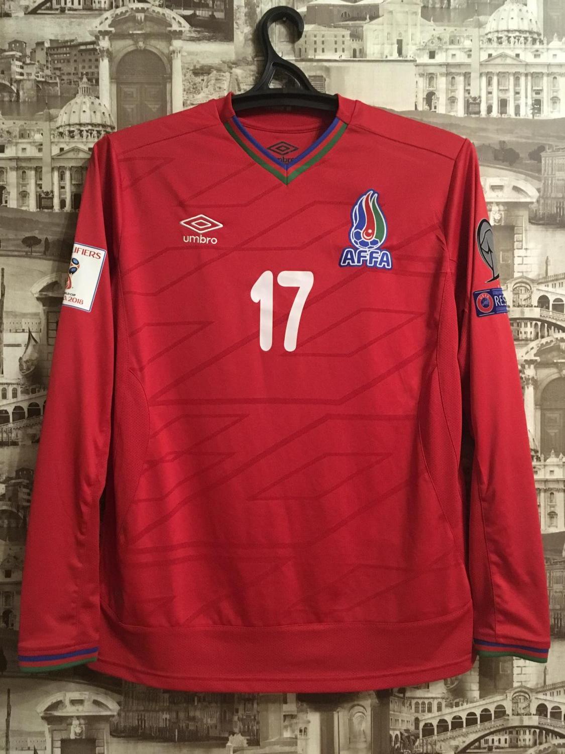Azerbaijan Home football shirt 2014 - 2017.