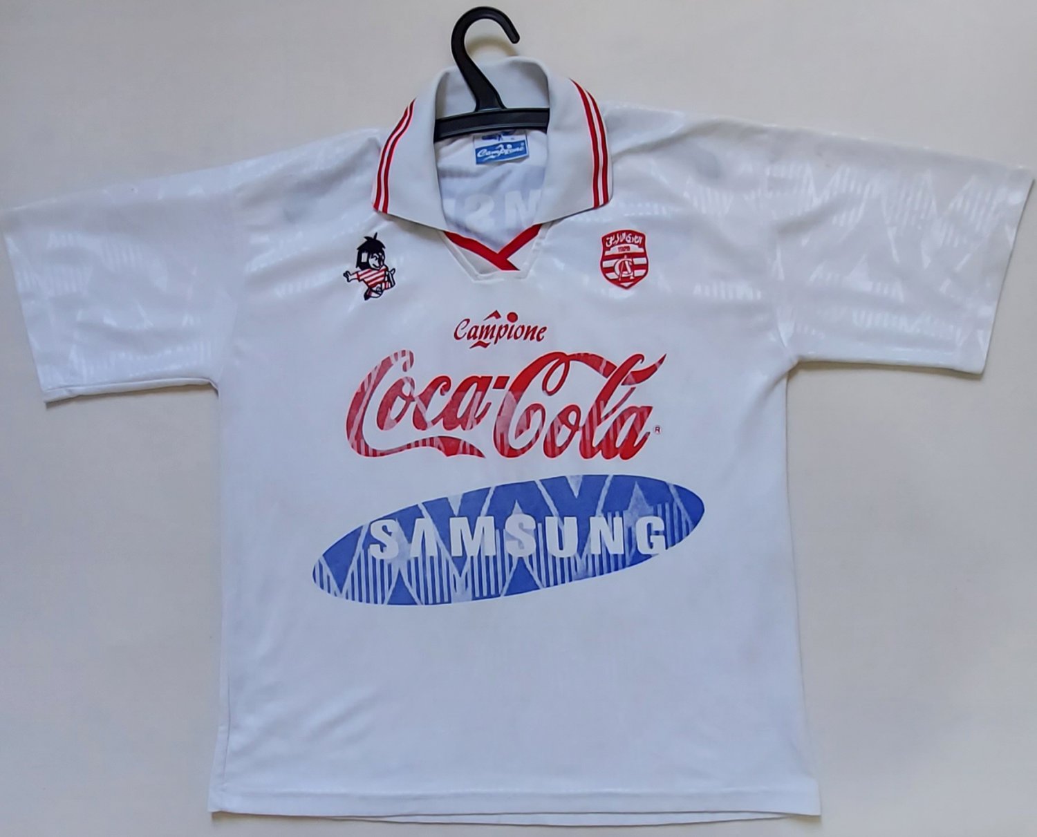 Club Africain Away football shirt 1997 - 1998. Sponsored by Coca Cola
