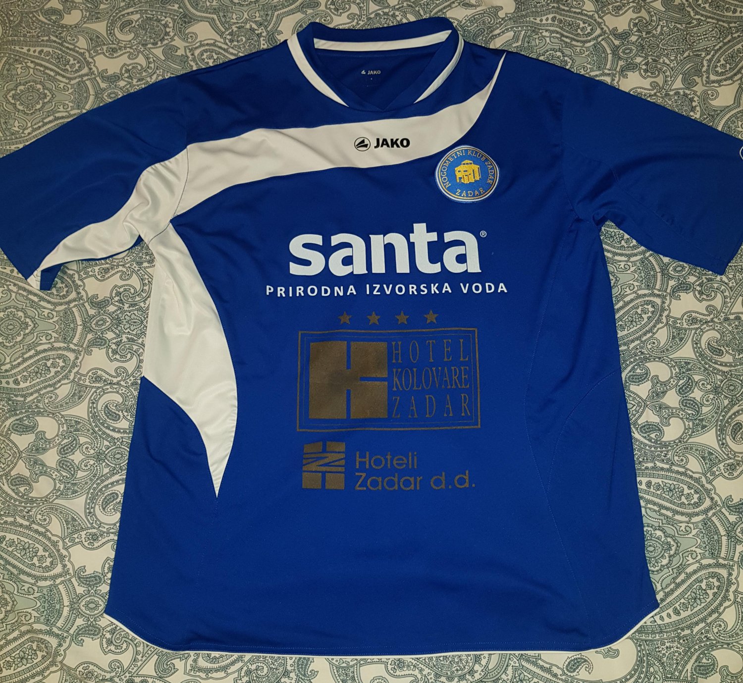 Zadar Home football shirt 2010 - 2012. Sponsored by Santa