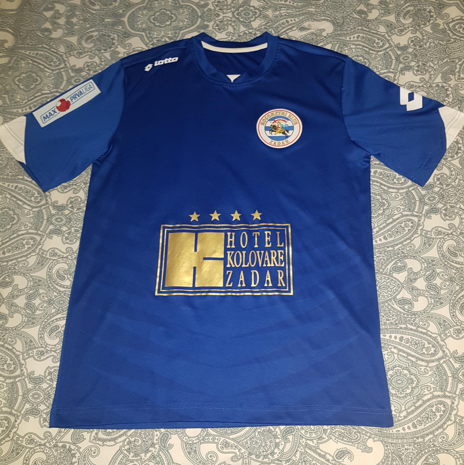 Zadar Home football shirt 2014 - 2015. Sponsored by Hotel Kolovare Zadar