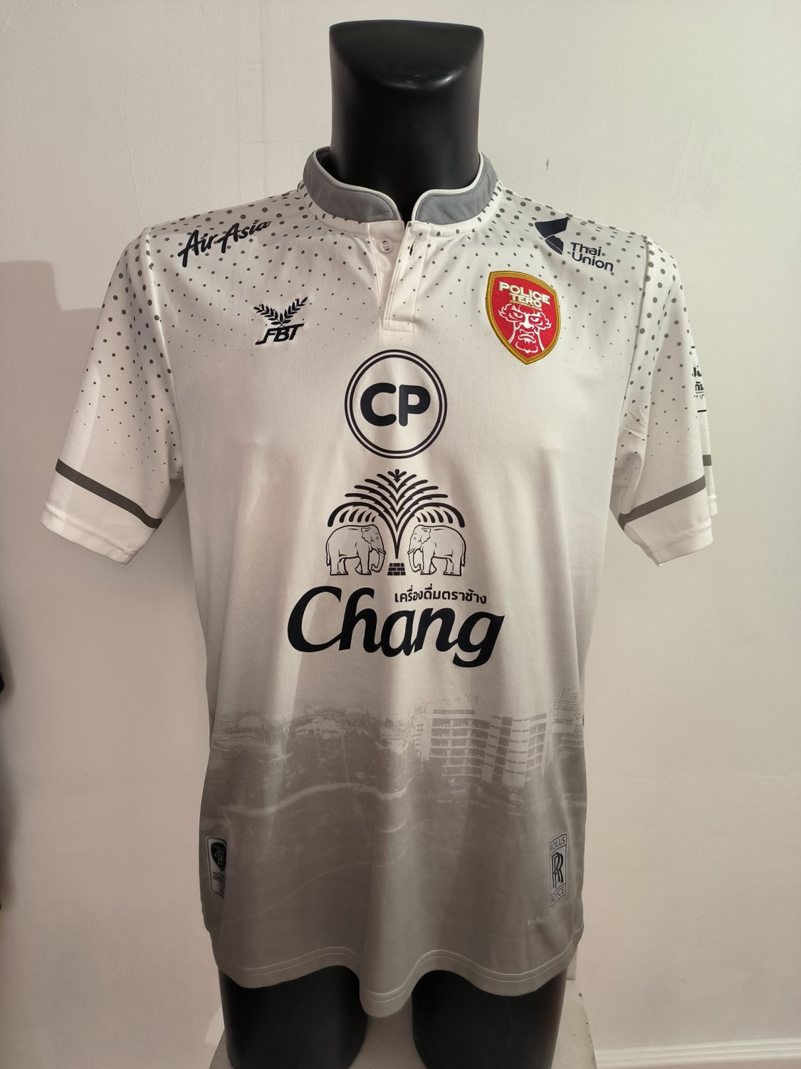 BEC Tero Sasana FC Away football shirt 2017. Sponsored by Chang
