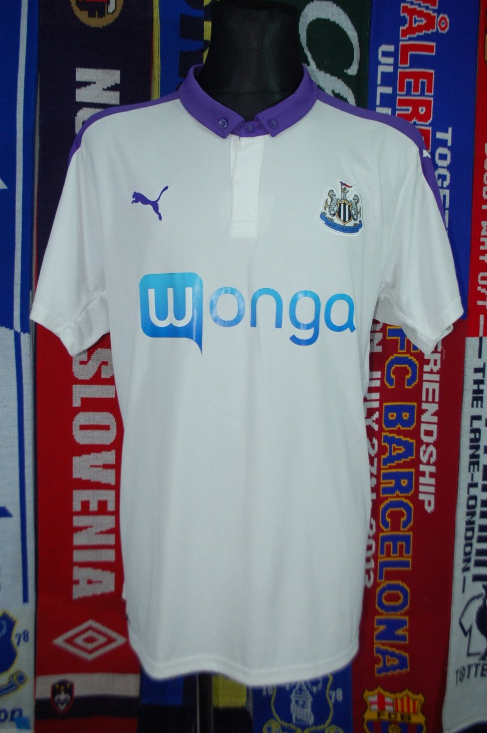 Newcastle Third football shirt 2016 - 2017. Sponsored by Wonga