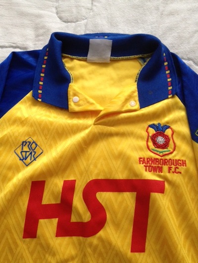 Farnborough FC Home football shirt 1991 - 1992