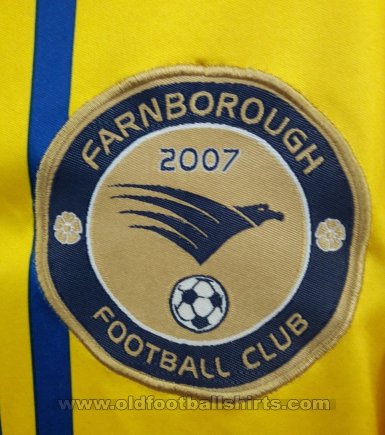 Farnborough FC Home football shirt 2011 - 2012. Sponsored by Medion