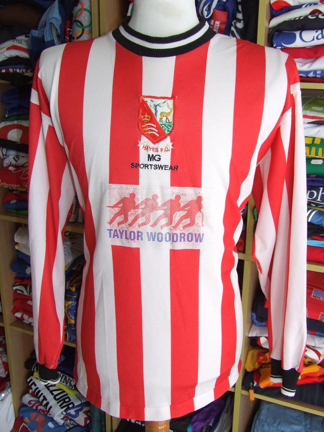 Hayes & Yeading United Home football shirt 2000 - 2001. Sponsored by ...
