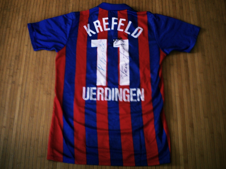 KFC Uerdingen 05 Home Fußball-Trikots 1988 - 1990.