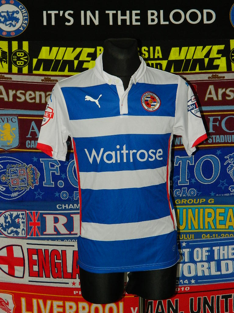 Reading Home football shirt 2014 - 2015. Sponsored by Waitrose
