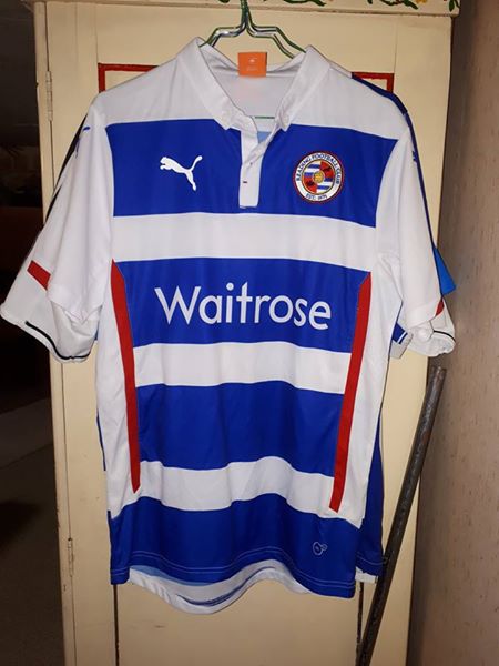 Reading Home football shirt 2014 - 2015. Sponsored by Waitrose