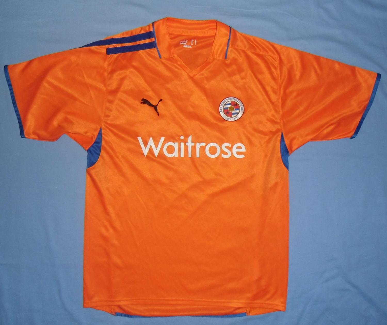 Reading Away football shirt 2008 - 2009. Sponsored by Waitrose