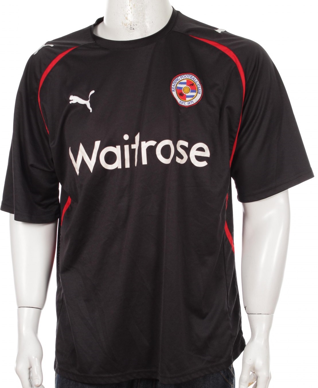 Reading Away football shirt 2010 - 2011. Sponsored by Waitrose