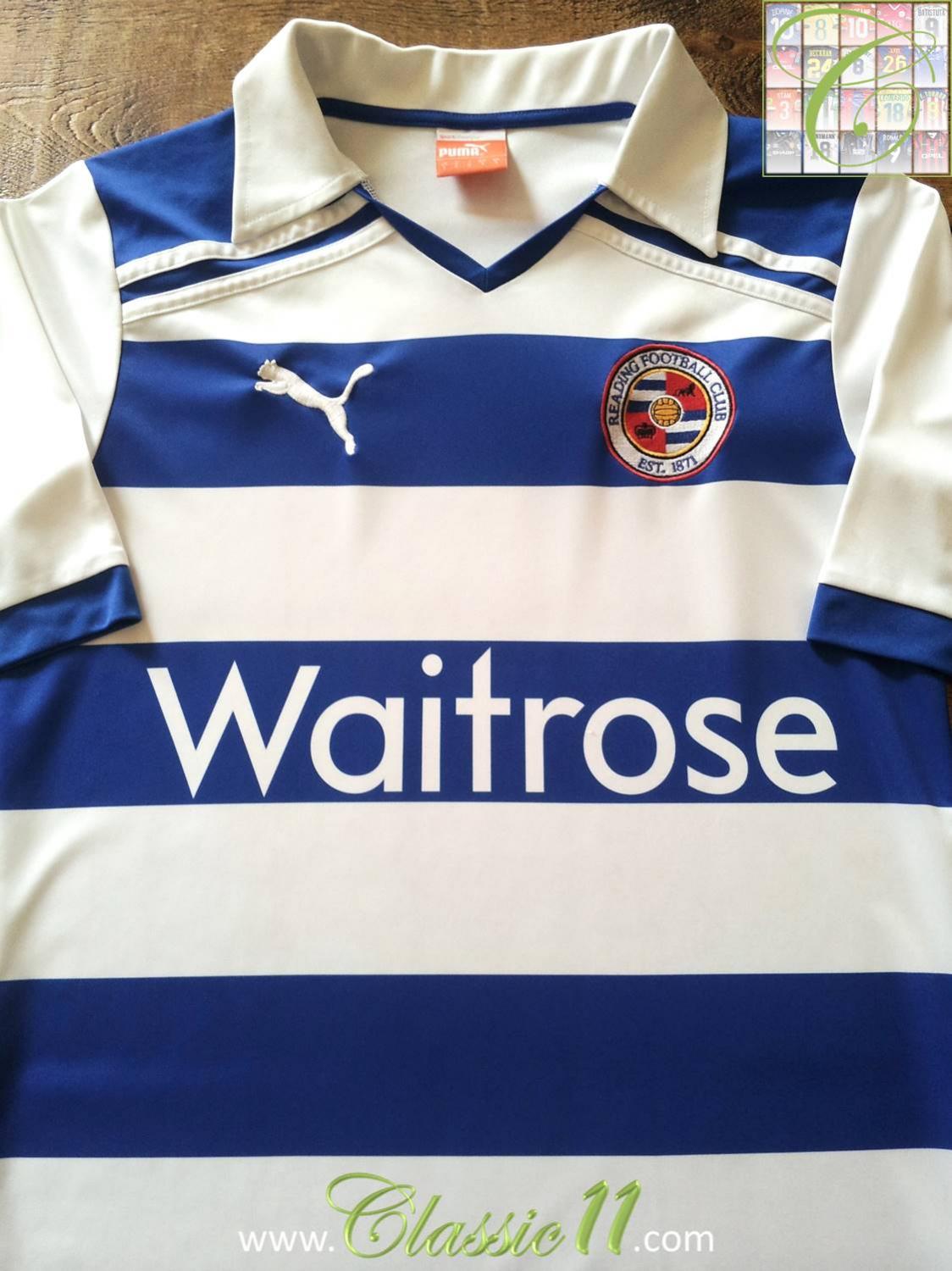 Reading Home football shirt 2011 - 2012. Sponsored by Waitrose