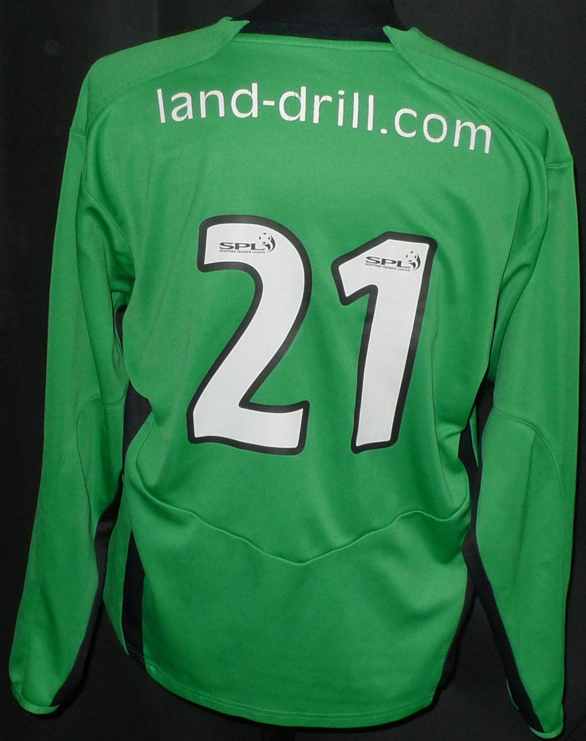 Falkirk Goalkeeper football shirt 2008 - 2009