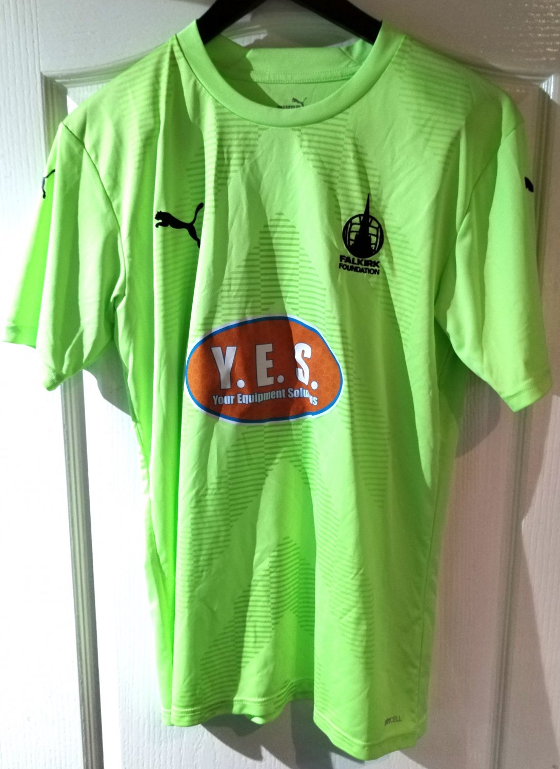 Falkirk Special football shirt 2019 - 2020. Sponsored by Y.E.S