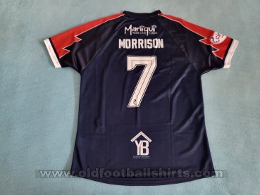 Falkirk Home football shirt 2023 - 2024. Sponsored by crunchycarrots.co.uk