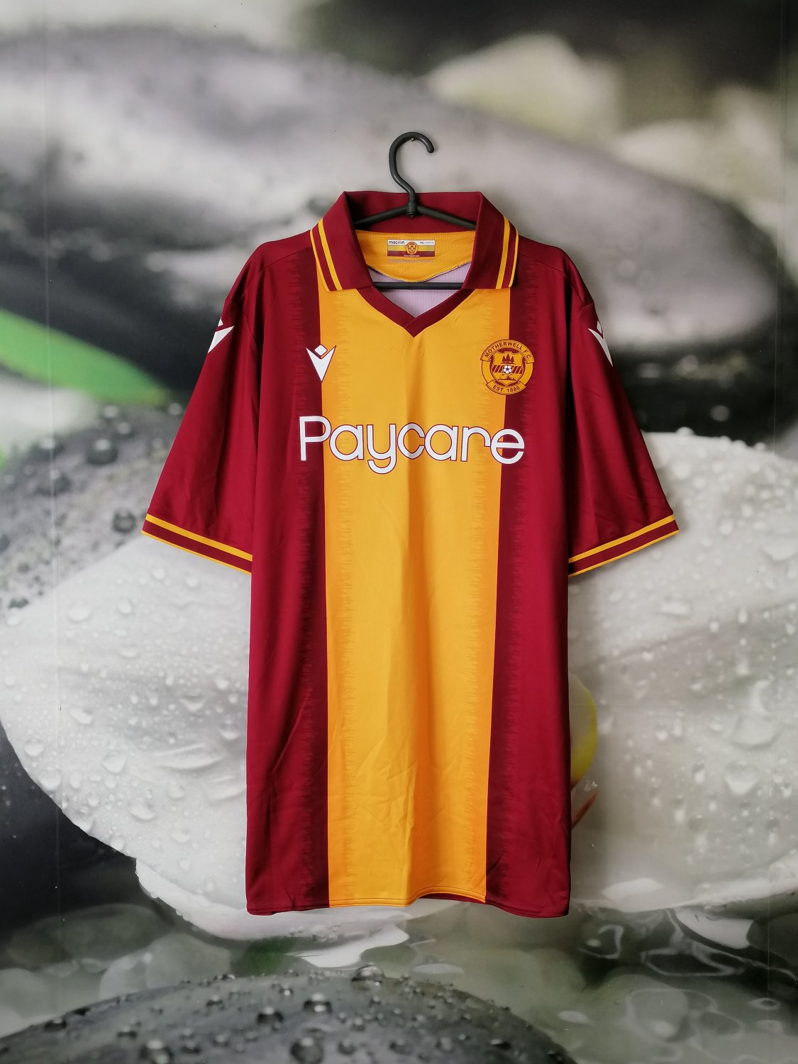 Motherwell Home football shirt 2022 - 2023. Sponsored by Paycare