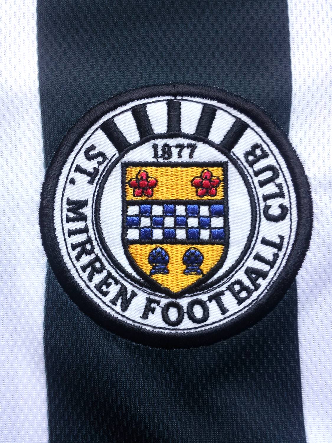 St Mirren Home football shirt 1998 - 1999. Sponsored by Arriva