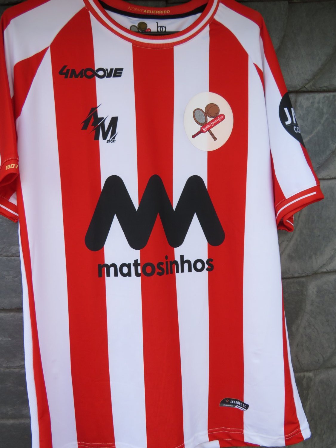 Leixoes Home Fußball-Trikots 2021 - 2022. Sponsored by Matosinhos