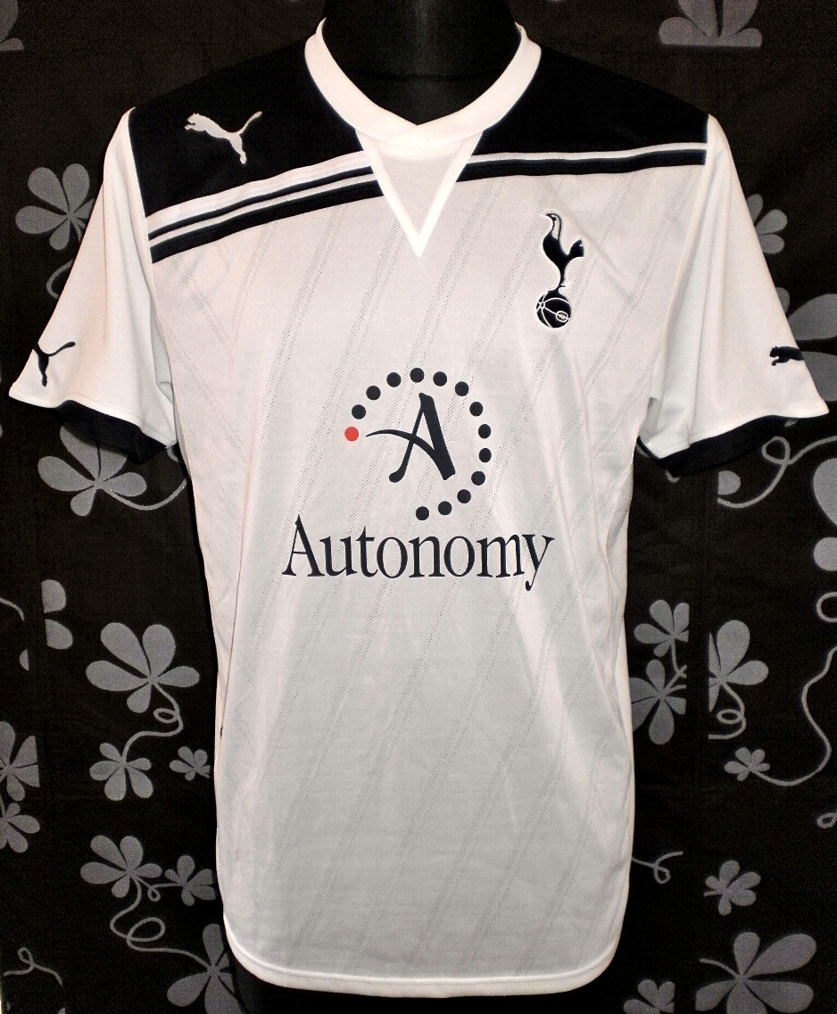 Tottenham Hotspur Home football shirt 2010 - 2011. Sponsored by Autonomy