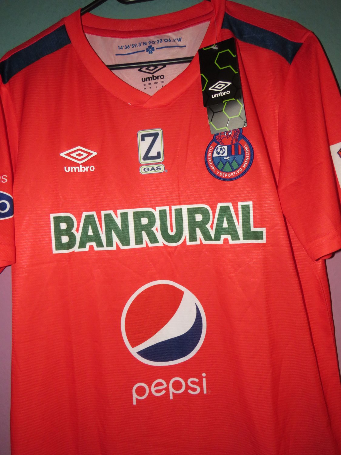 Municipal Home Camiseta de Fútbol 2018. Sponsored by Pepsi