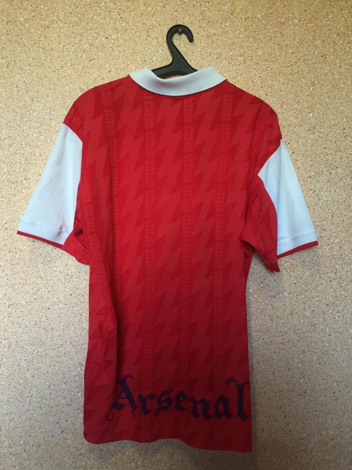 Arsenal Home football shirt 1995 - 1996. Sponsored by JVC