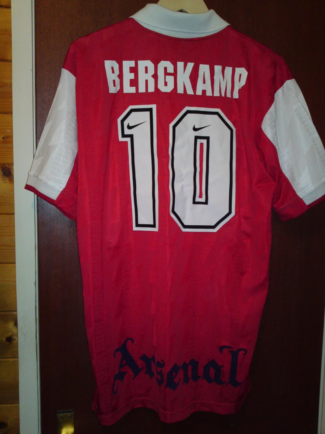 Arsenal Home football shirt 1995 - 1996. Sponsored by JVC