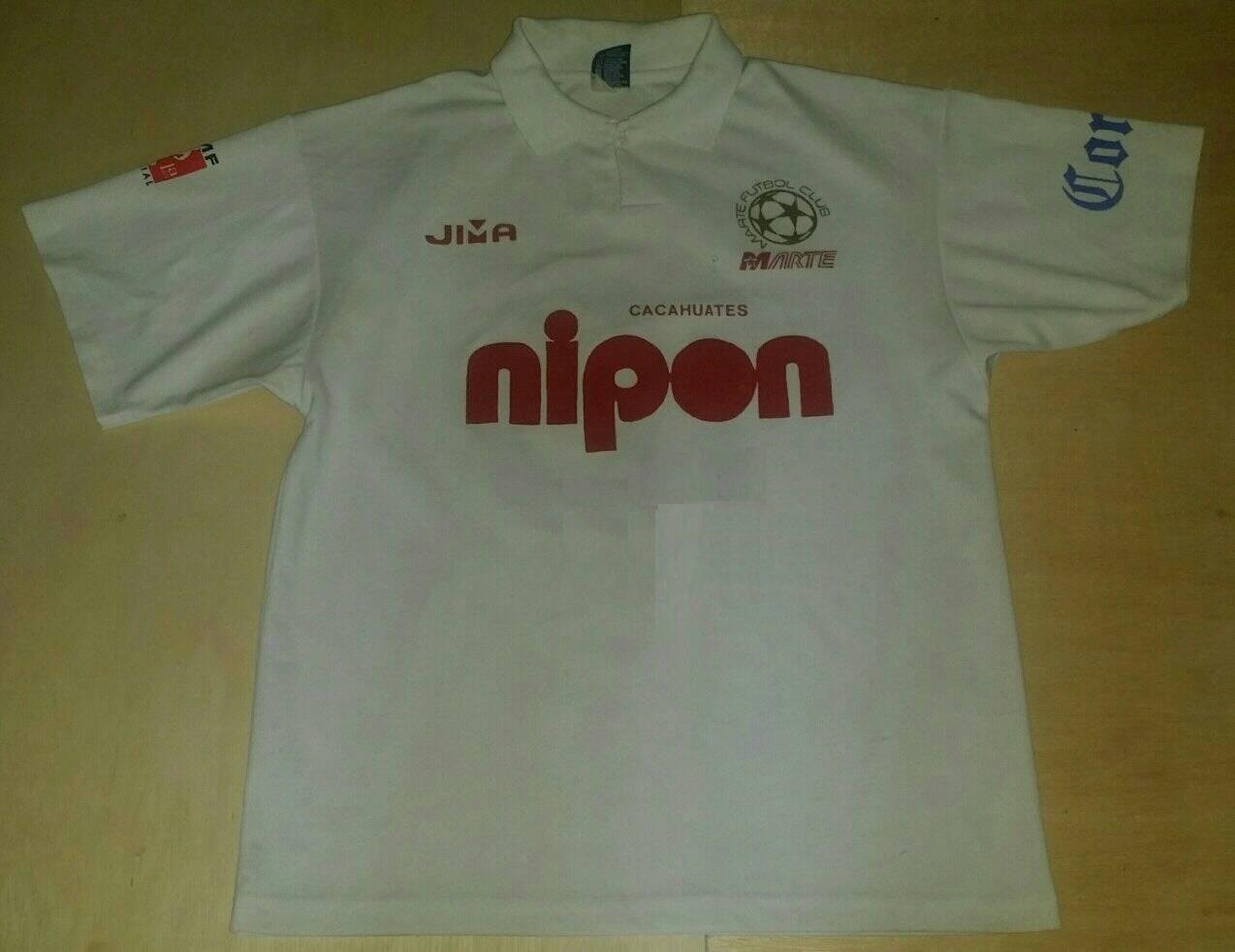 Club Deportivo Marte Home football shirt 2001. Sponsored by Nipon