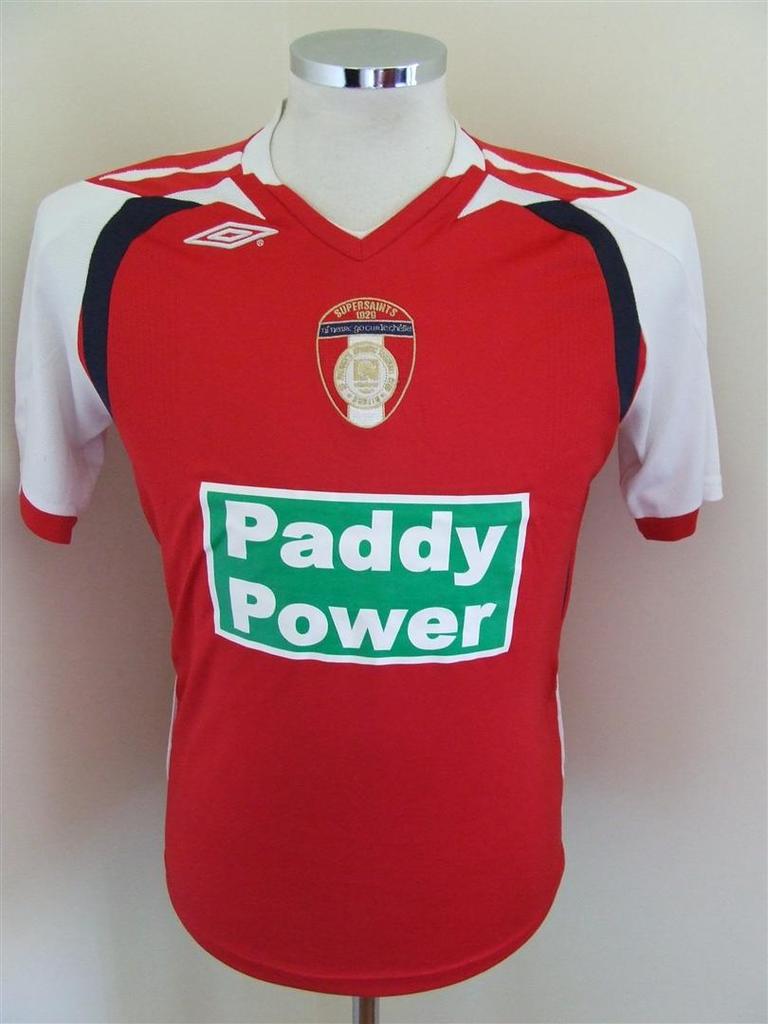 St Patricks Athletic Home football shirt 2008 - 2010. Sponsored by ...