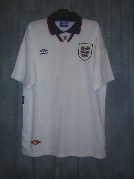 England Home football shirt 1993 - 1995