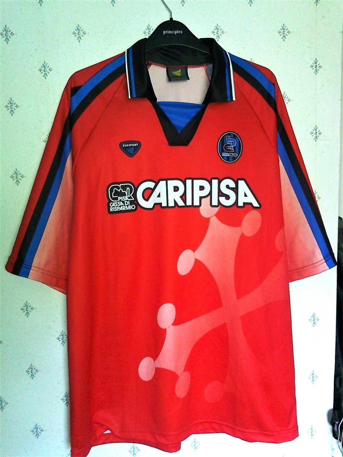 AC Pisa 1909 Away football shirt 1999 - 2000. Sponsored by Caripisa