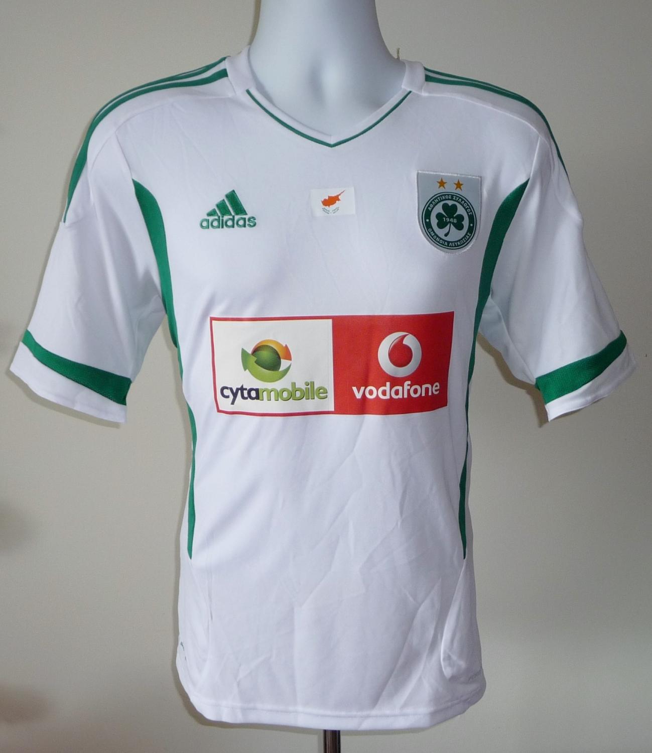 Omonia Away football shirt 2011 - 2012. Sponsored by Cytamobile Vodafone