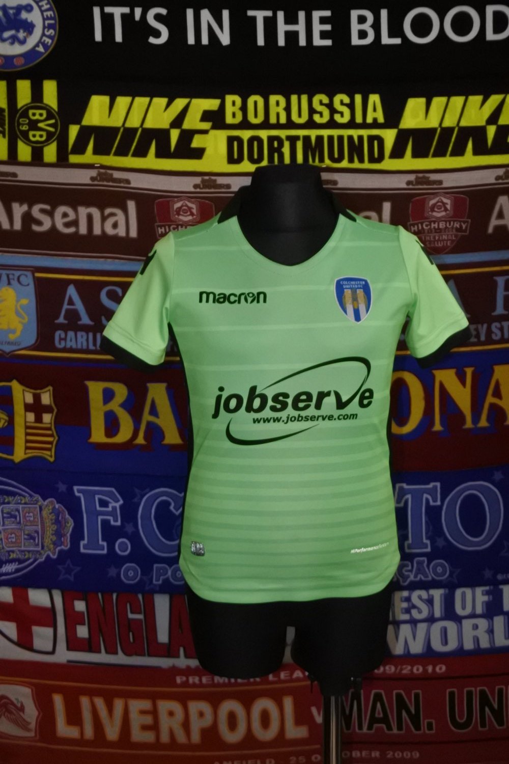 Colchester United Third football shirt 2018 - 2019. Sponsored by Jobserve