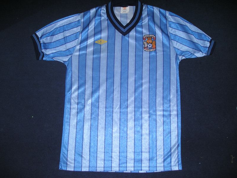 Coventry City Home football shirt 1984 - 1986. Sponsored by no sponsor