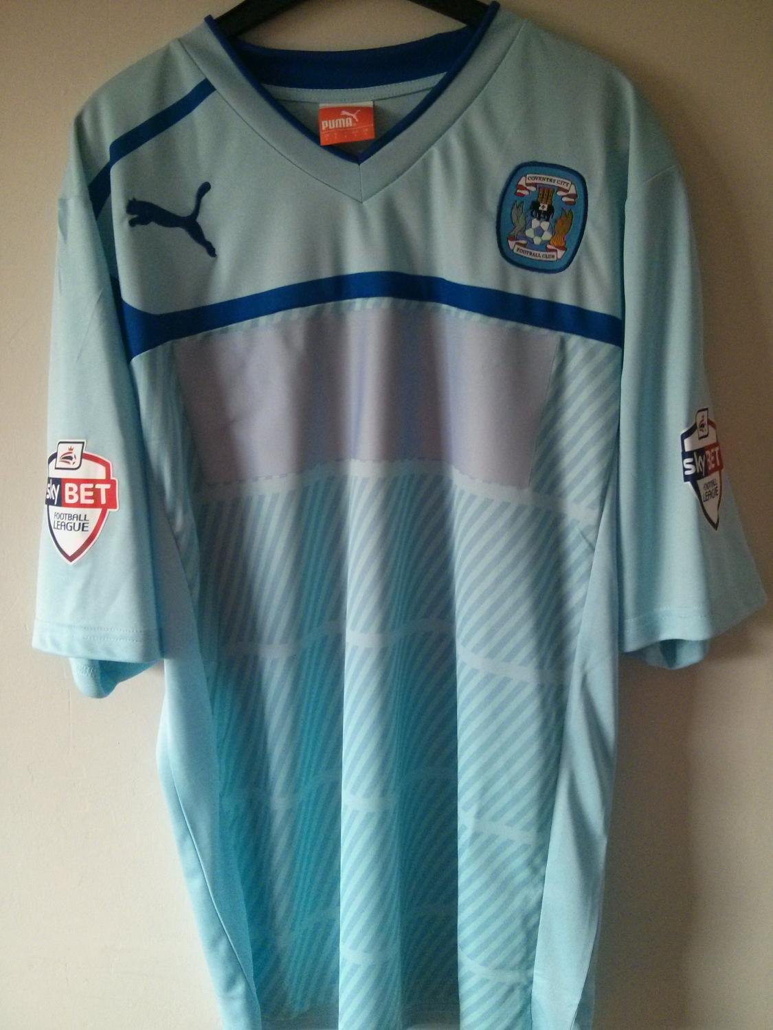 Coventry City Home football shirt 2013 - 2014. Sponsored by no sponsor