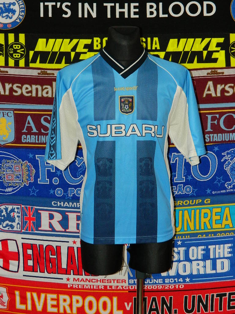 Coventry City Home football shirt 1998 - 1999. Sponsored by Subaru
