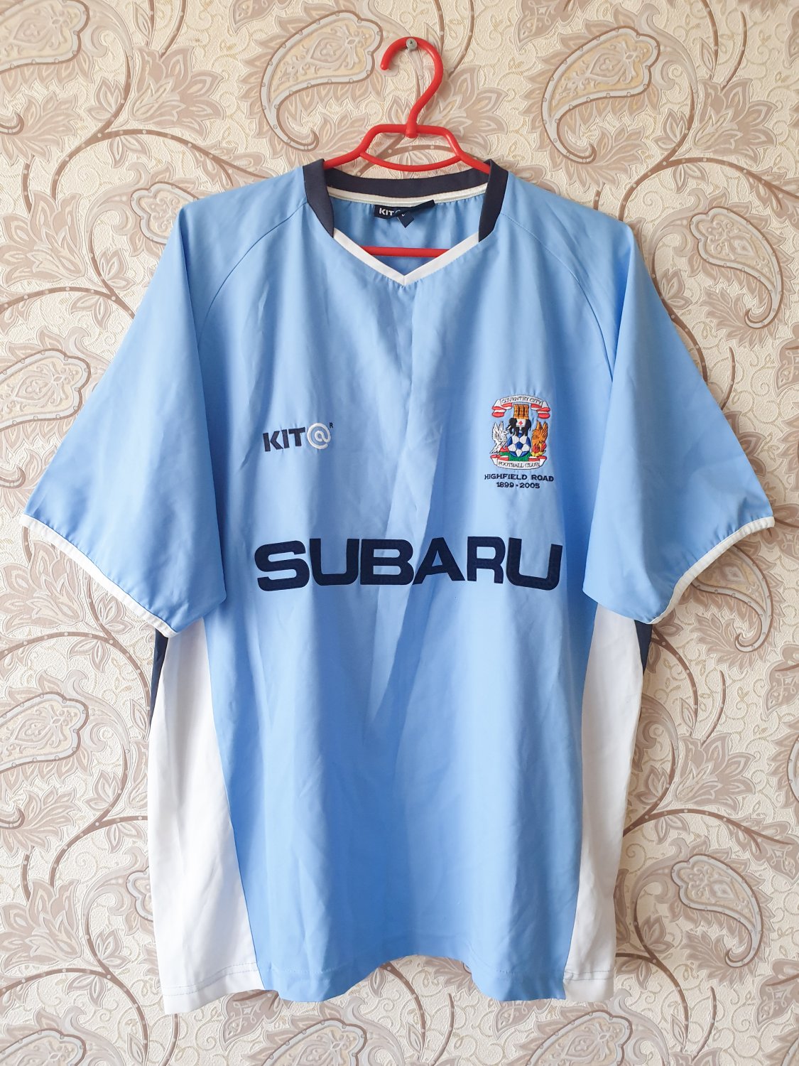 Coventry City Home football shirt 2004 - 2005. Sponsored by Subaru