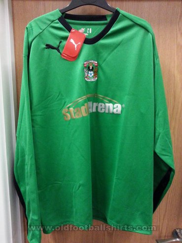 Coventry City Goalkeeper football shirt 2008 - 2009. Sponsored by ...