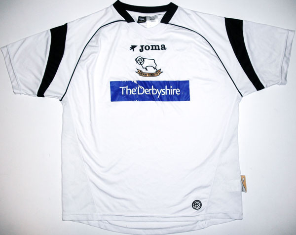 Derby County Home football shirt 2006 - 2007. Sponsored by Derbyshire ...