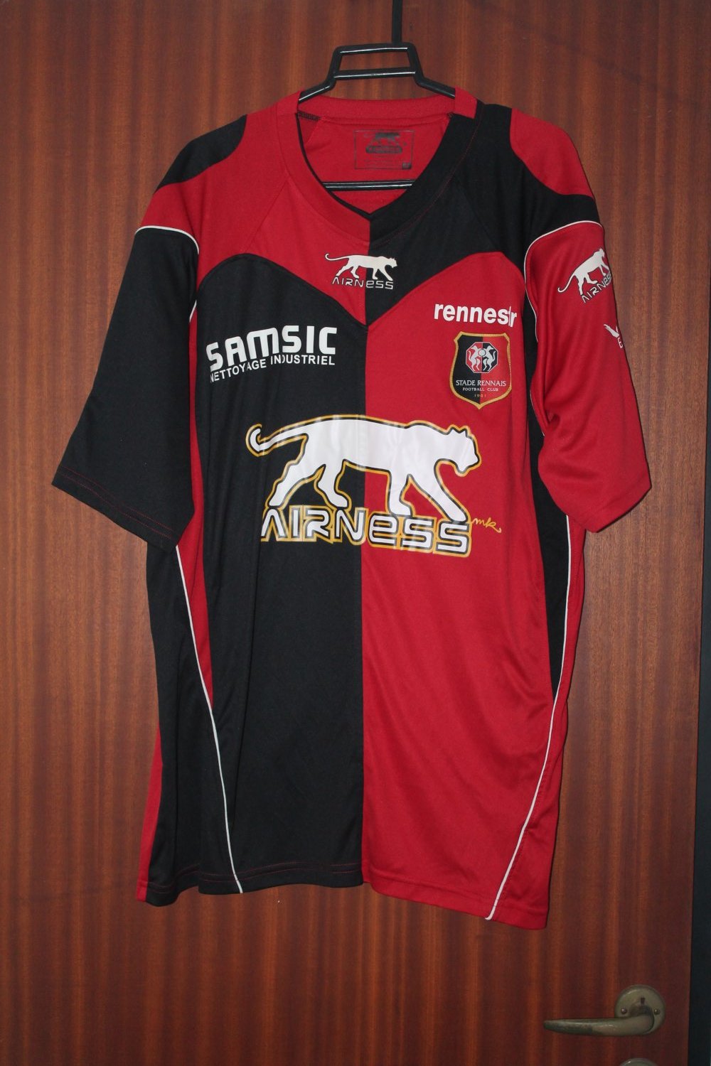 Rennes Home football shirt 2005 - 2006. Sponsored by Airness