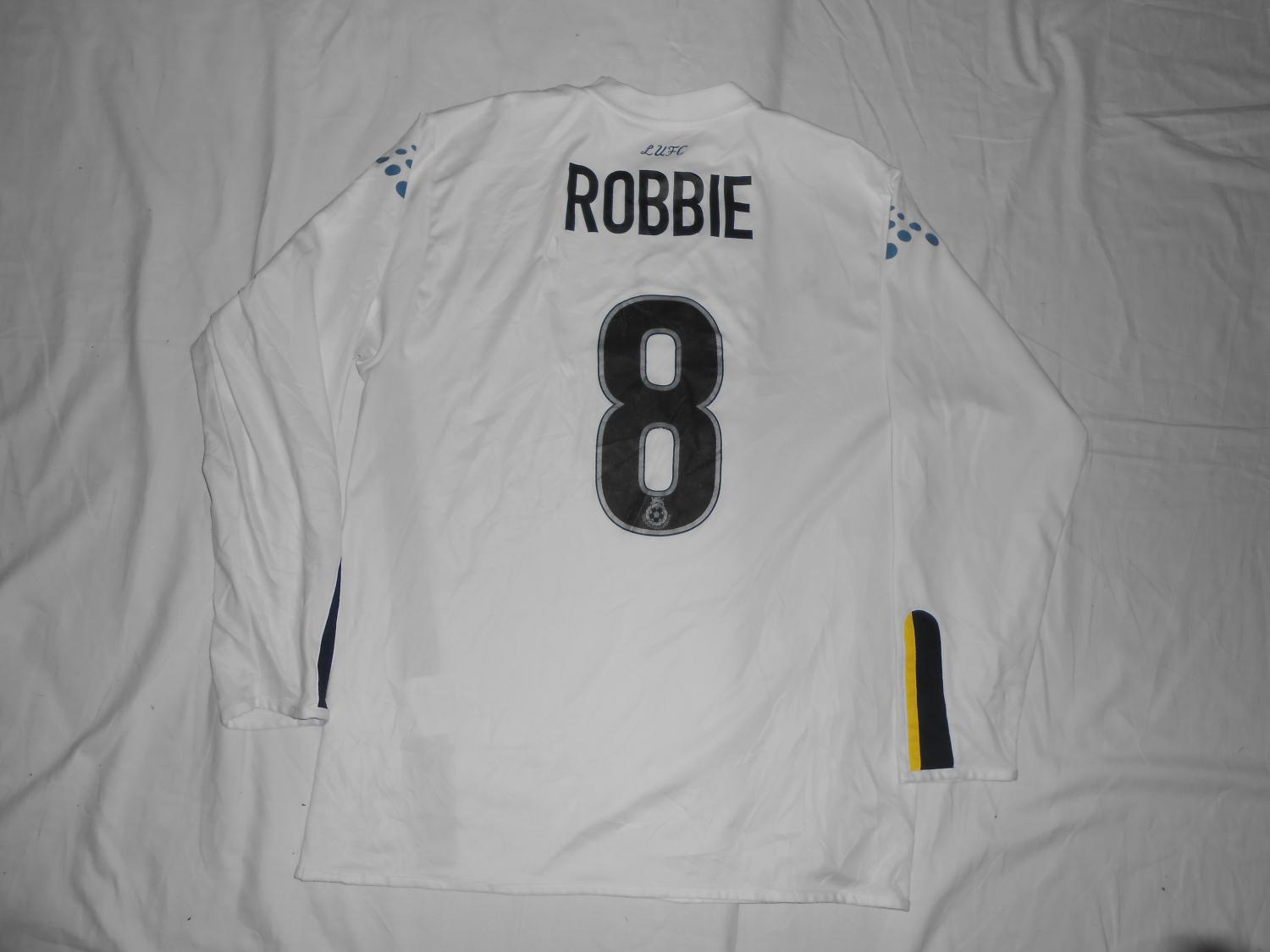 Leeds United Home football shirt 2004 - 2005. Sponsored by Whyte & Mackay