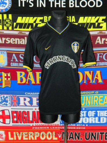 Leeds United Third football shirt 2002 - 2003. Sponsored by Strongbow
